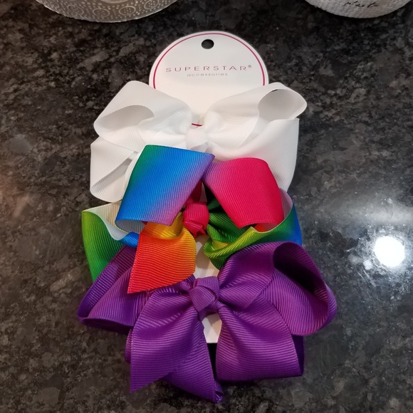Accessories | 3pc Multi Bow Set | Poshmark